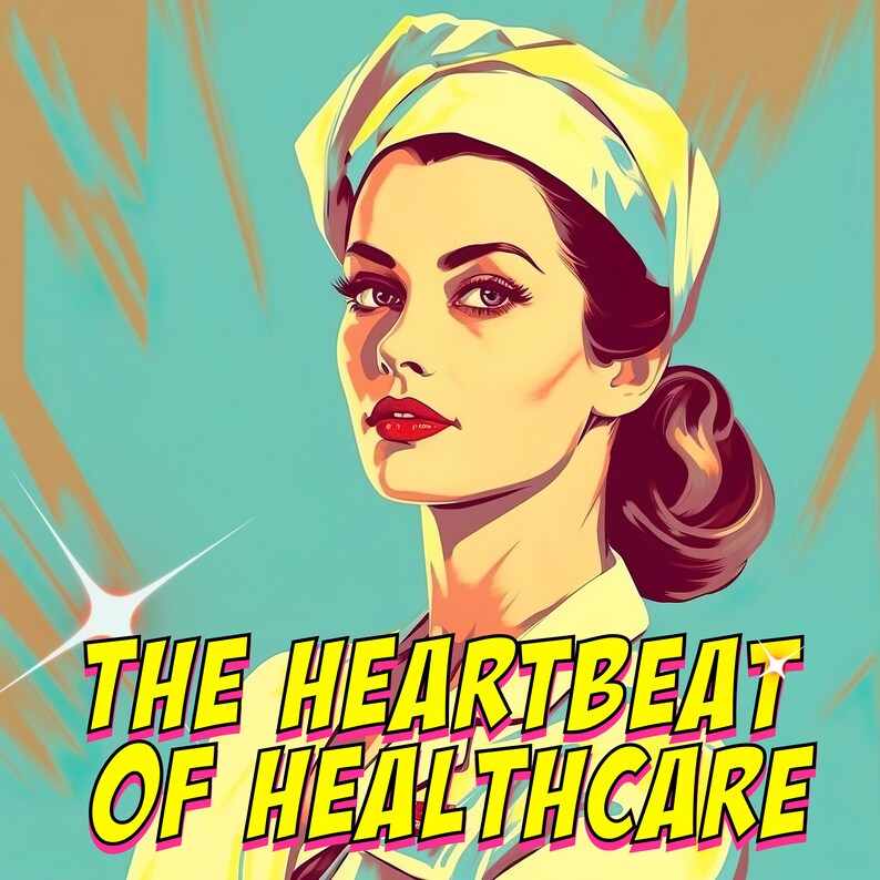 Nurse Pop Art Print: Healthcare Gift, Colorful Wall Decor (digital ...