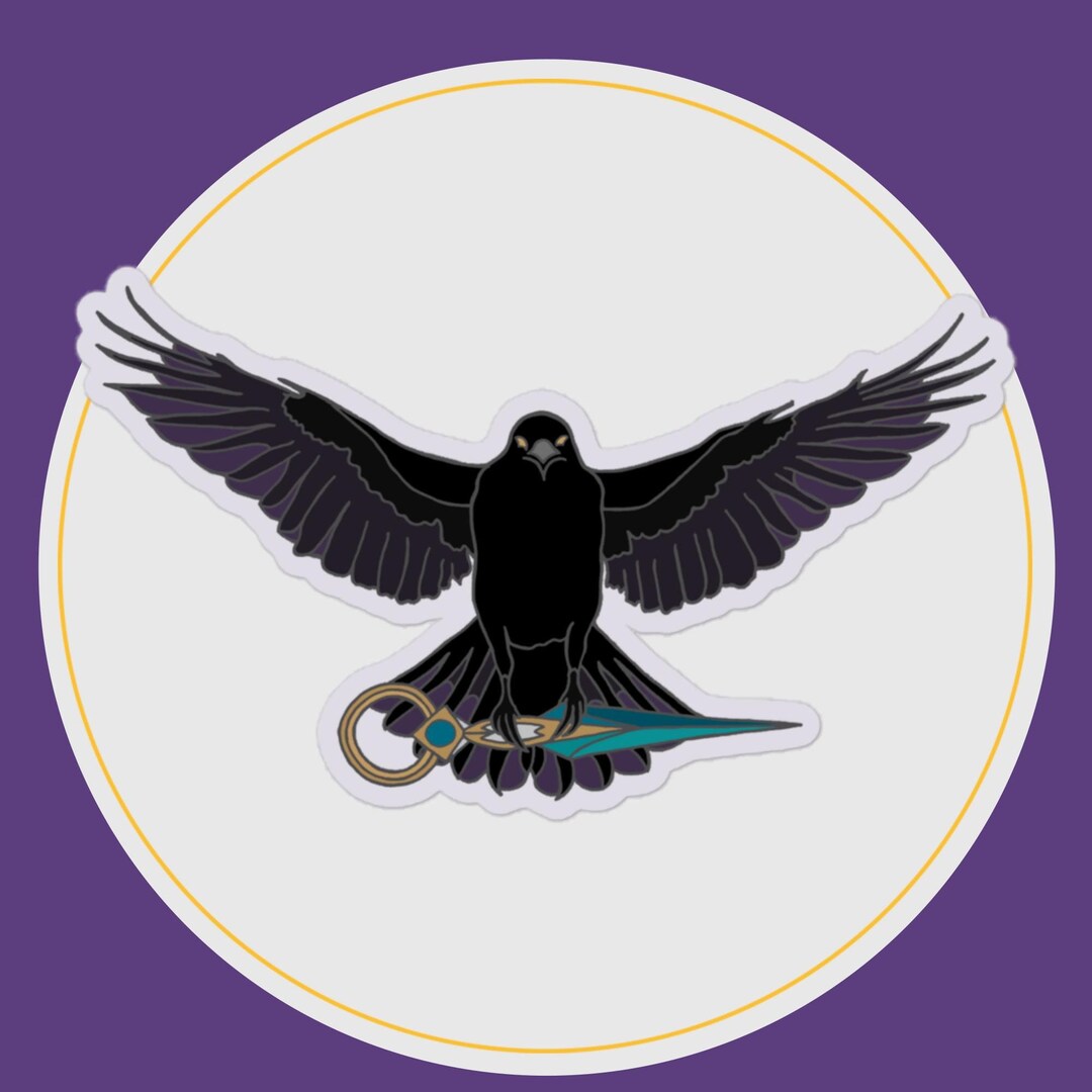 Antivan Crow With Lyrium Dagger Sticker Dragon Age Veilguard - Etsy