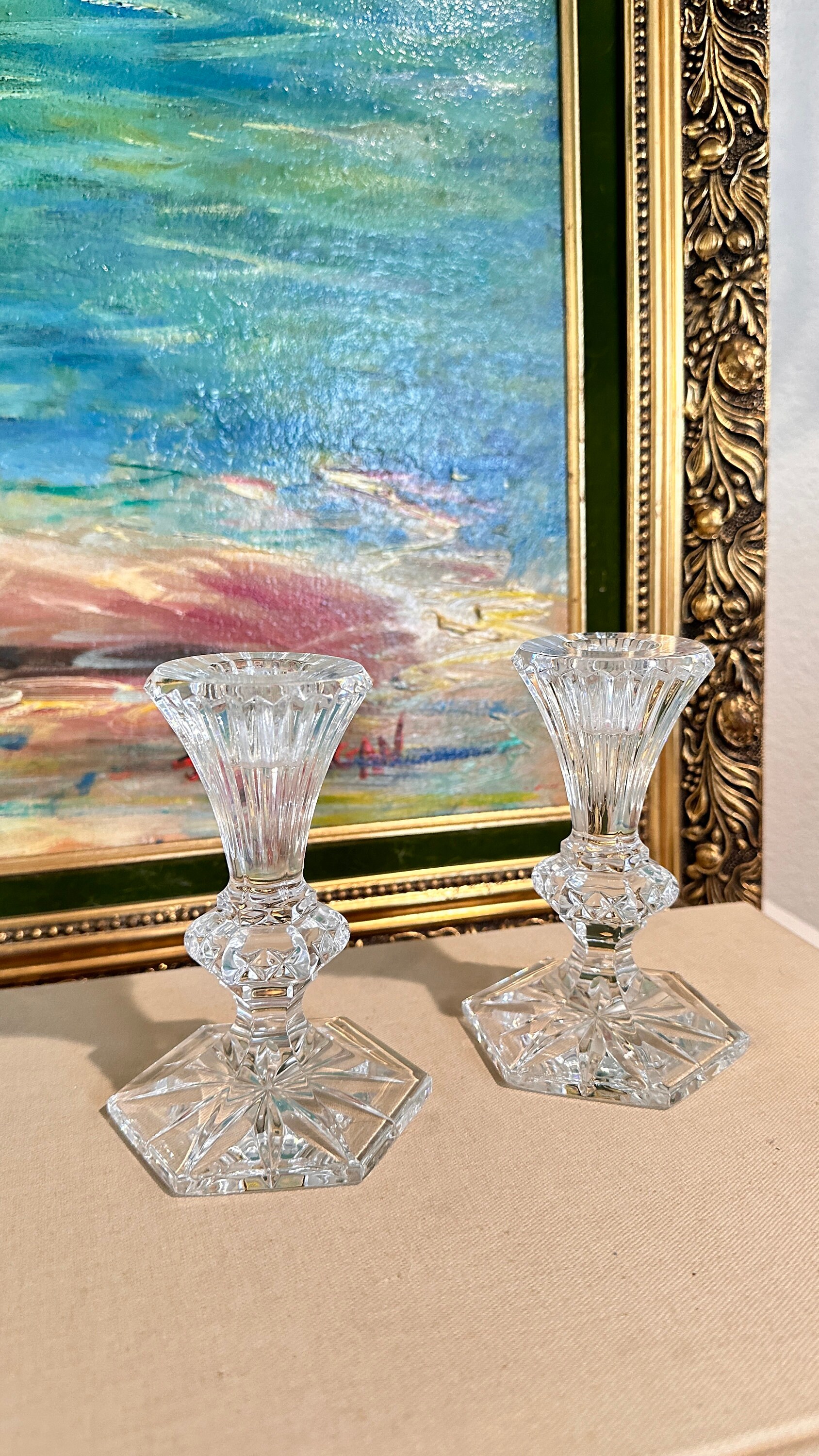 Vintage Set of Waterford Crystal Chatham 5" Candle Stick Holders - Etsy