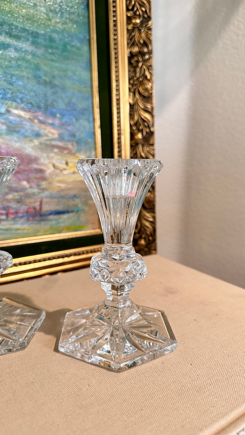 Vintage Set of Waterford Crystal Chatham 5" Candle Stick Holders - Etsy