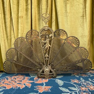 Peacock Fireplace Screen - Etsy