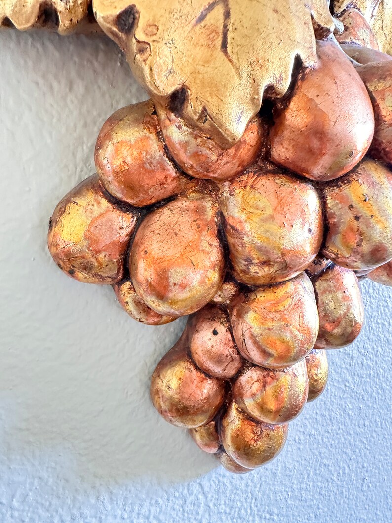 Syroco Wood Gold Grapes Picture, 1960s Mid Century Art, Faux Fruit - Etsy