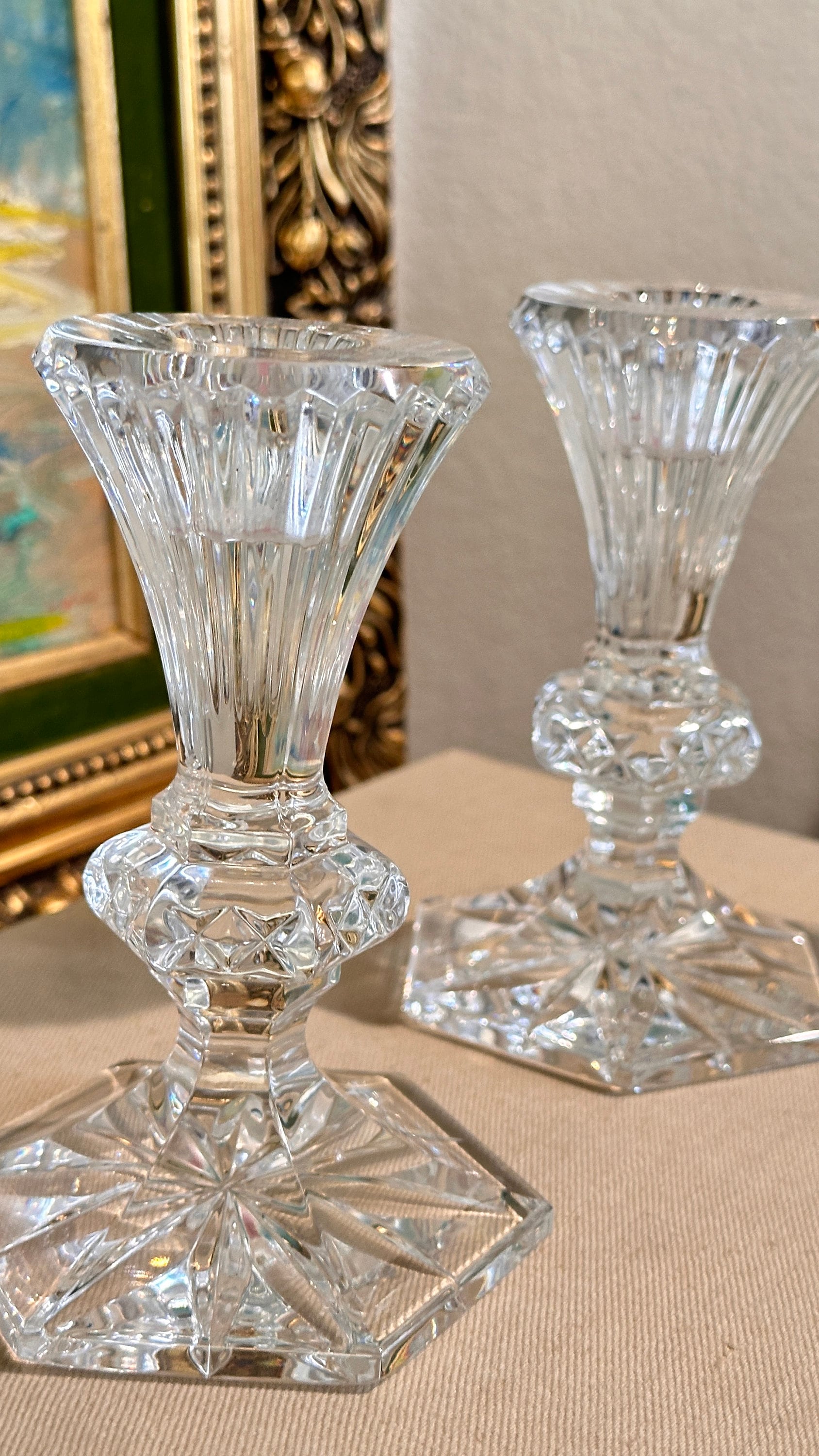 Vintage Set of Waterford Crystal Chatham 5" Candle Stick Holders - Etsy