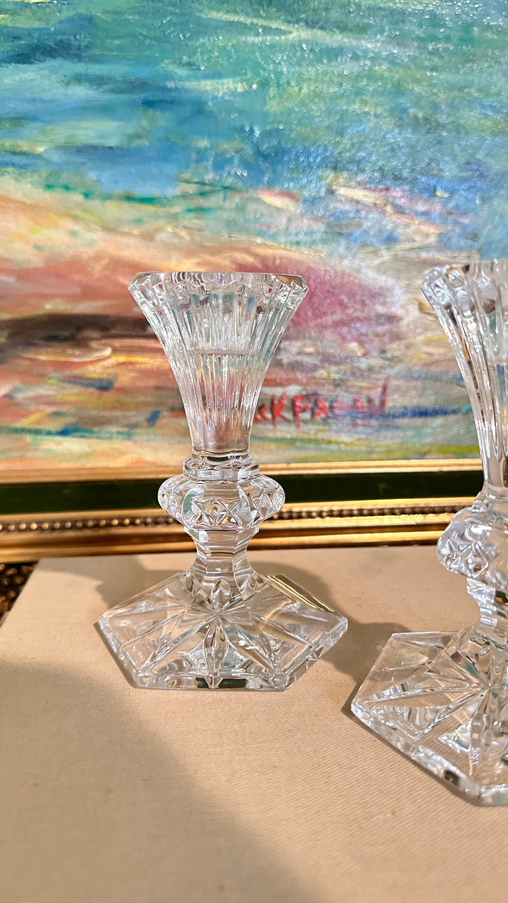 Vintage Set of Waterford Crystal Chatham 5" Candle Stick Holders - Etsy