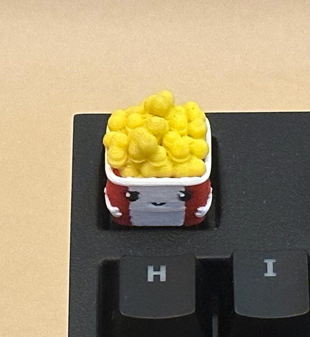 Popcorn Guy - Artisan Mechanical Keyboard Keycap - Cherry MX Switch - Etsy