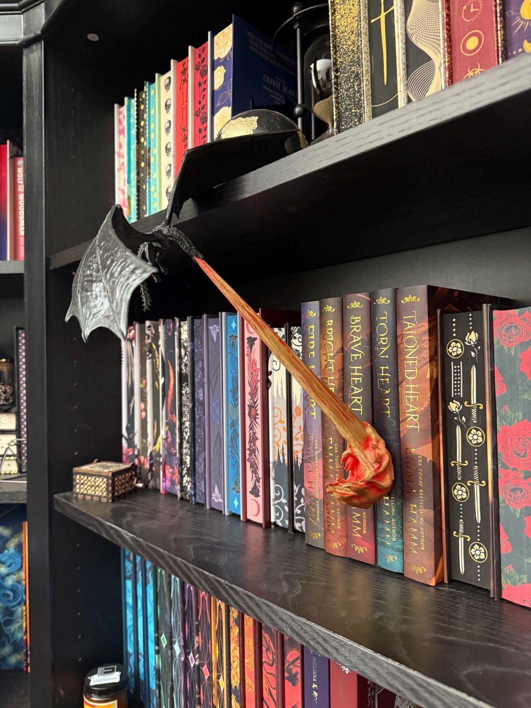 Dragon Flying Fire Breathing 3D Book Nook - Etsy