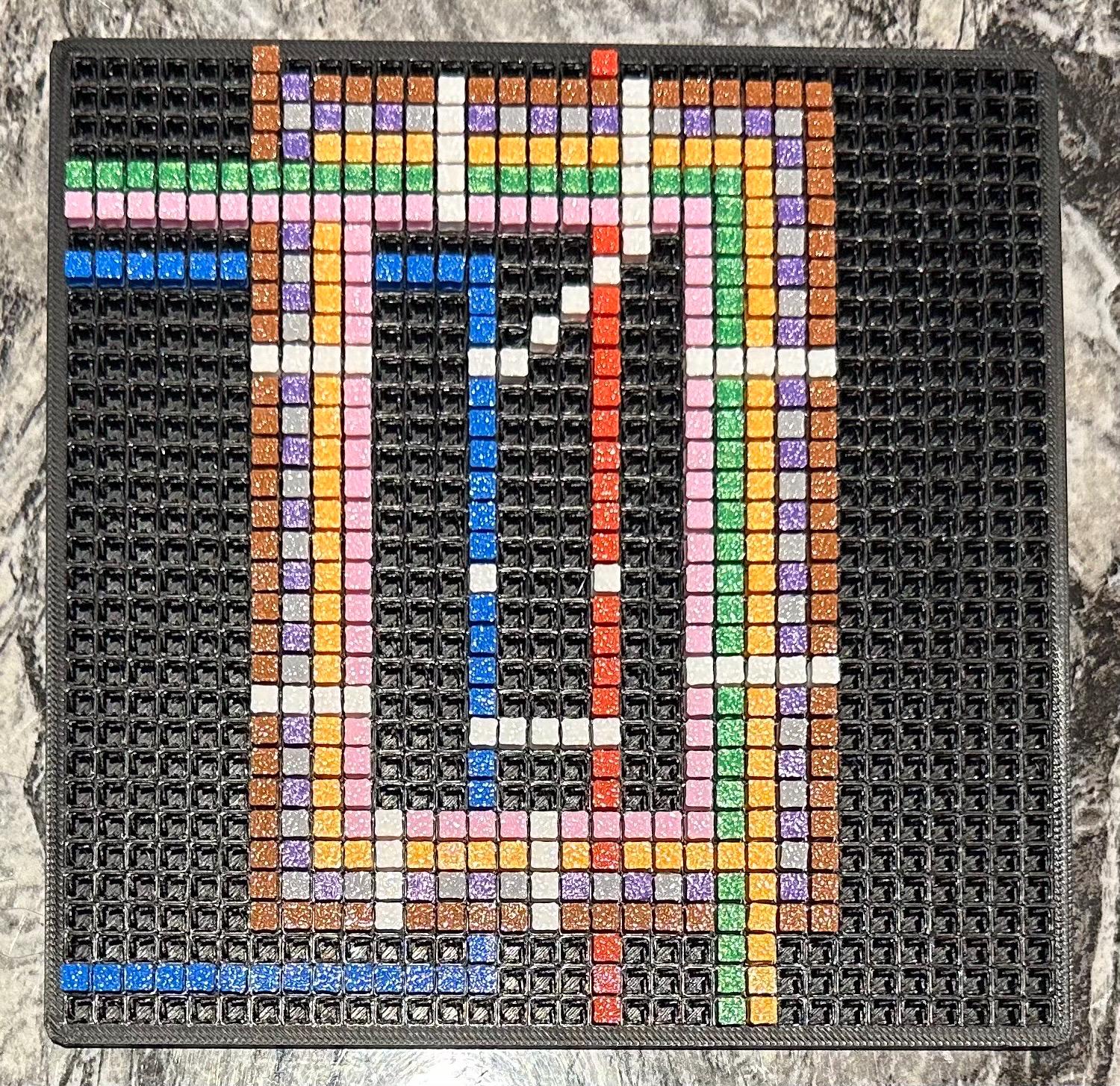 CTA Map Style Pixel Puzzle Chicago Loop 400 Pieces Wall / Desk Decor - Etsy