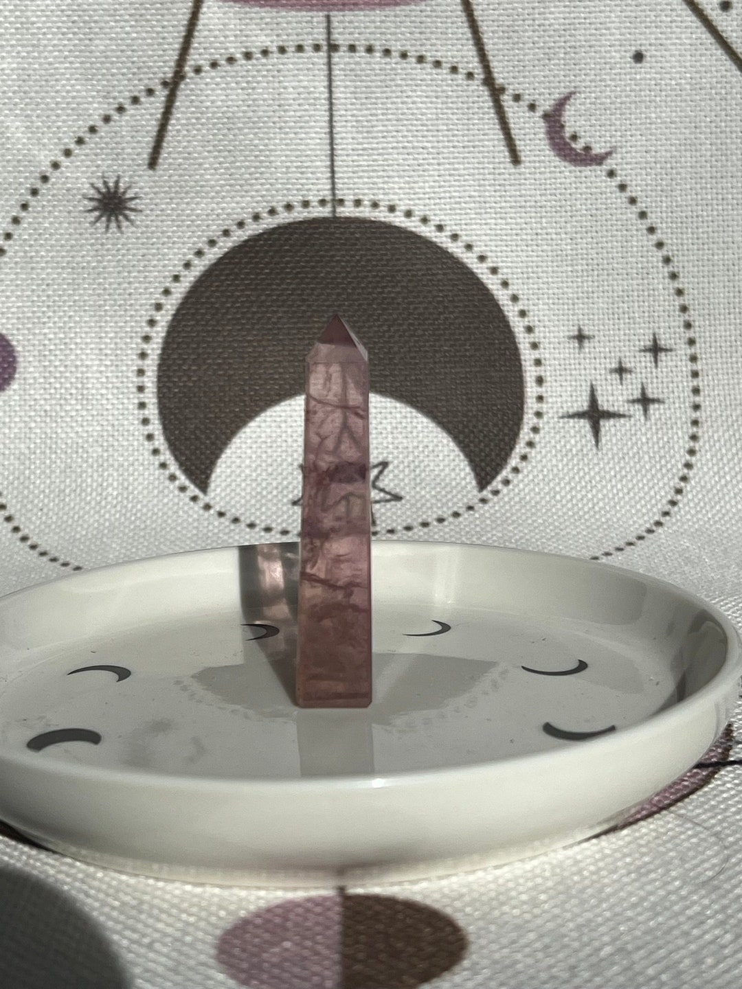 Light Purple Fluorite Tower 17g | Protection Crystal | Crown, Third Eye ...