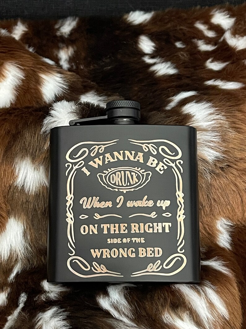 Custom Engraved 6oz Stainless Steel Flask - Etsy