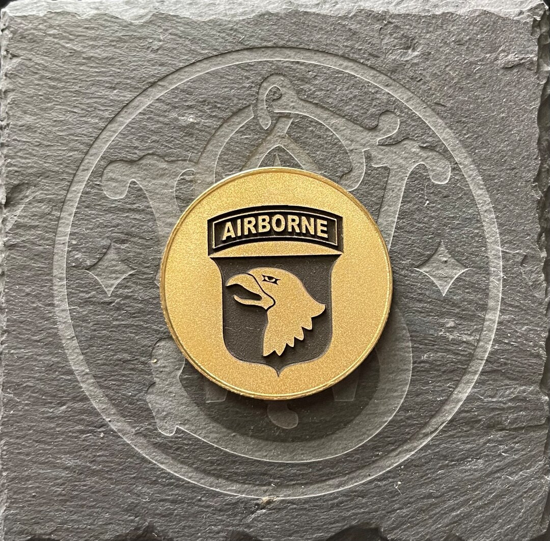 40mm Custom Engraved “101st Airborne” W/army Seal Challenge Coin - Etsy