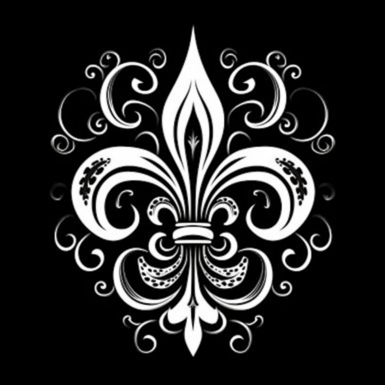 Intricate Fleur De Lis (5) SVG Images - Etsy