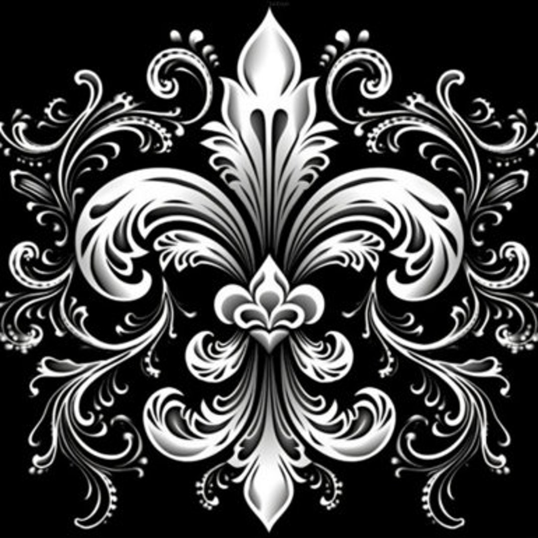 Intricate Fleur De Lis (5) SVG Images - Etsy