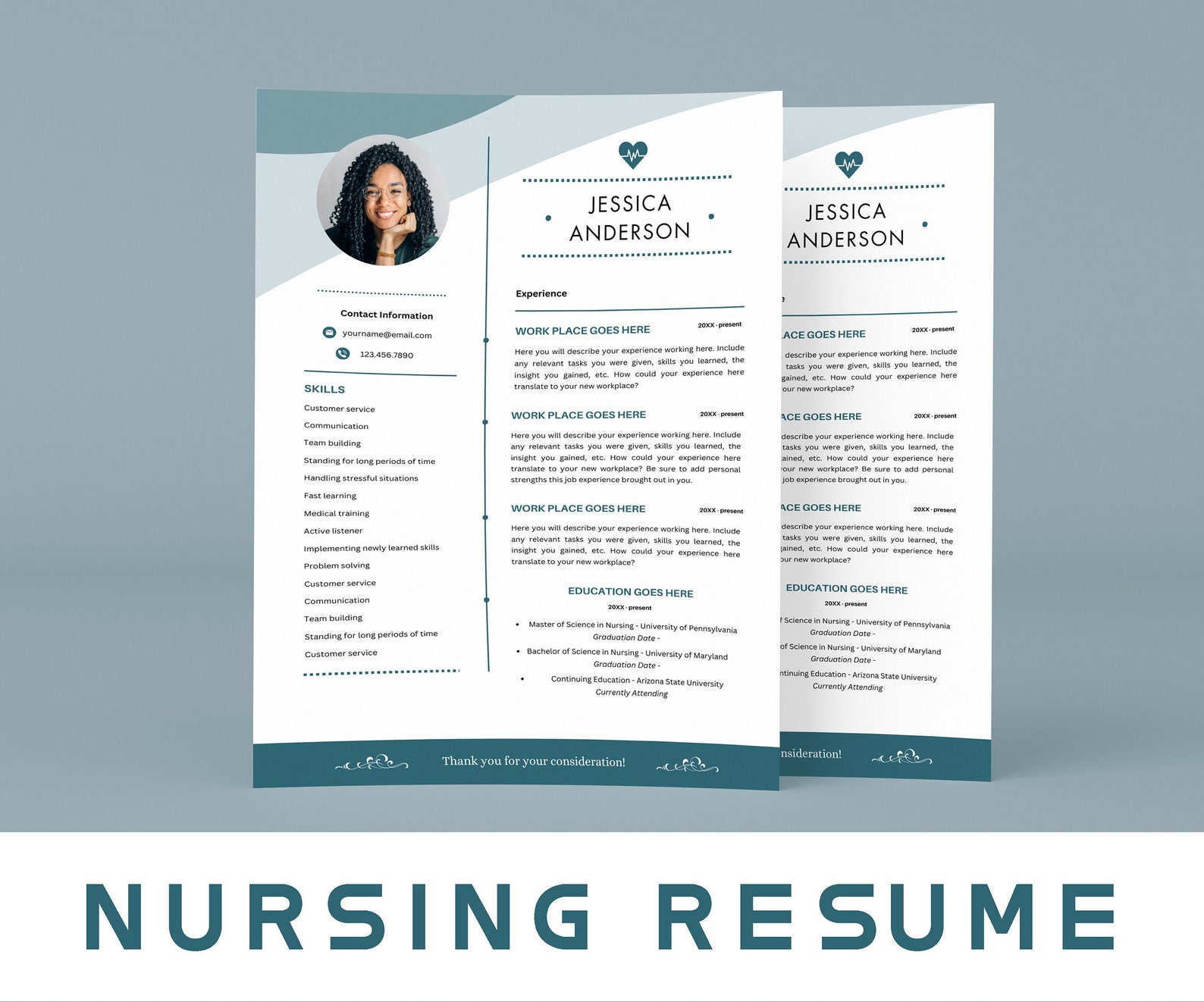 Nursing Resume Template | Professional Resume Template | Nursing ...