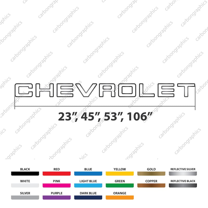 Chevrolet Decal - Etsy