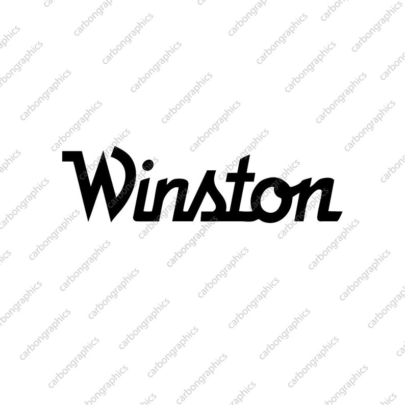 18" to 36" Winston Trailers Logo Decal Sticker - Pair (x2) - Etsy