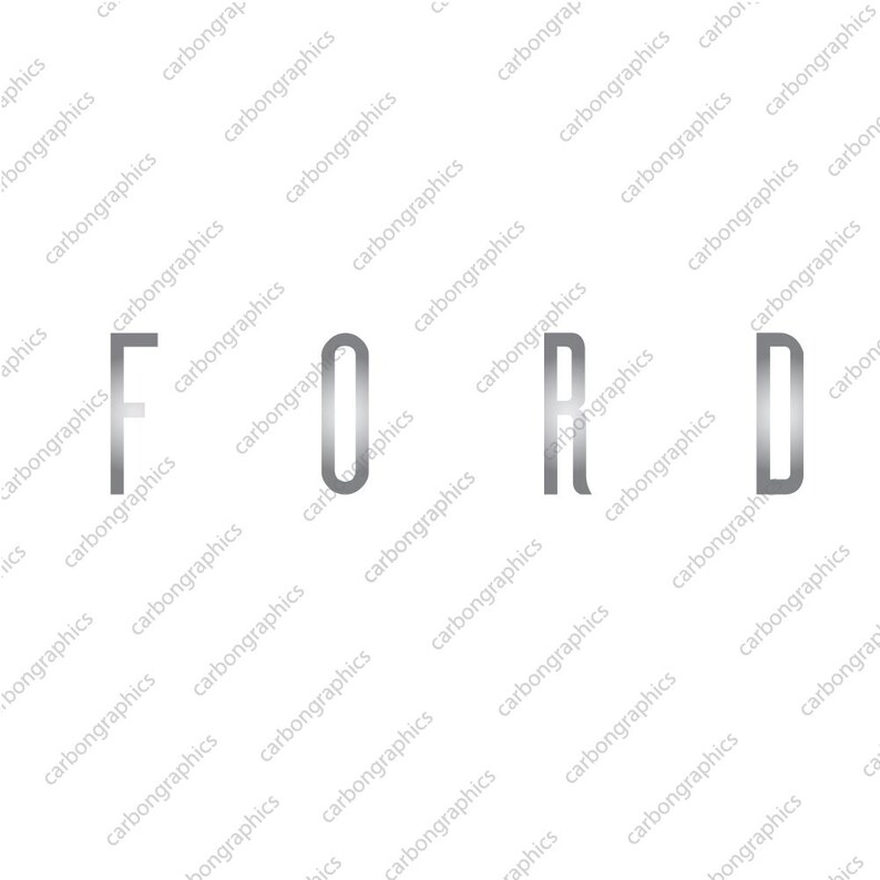 15" to 35" Ford Decal - Econoline Emblem Sticker - Etsy
