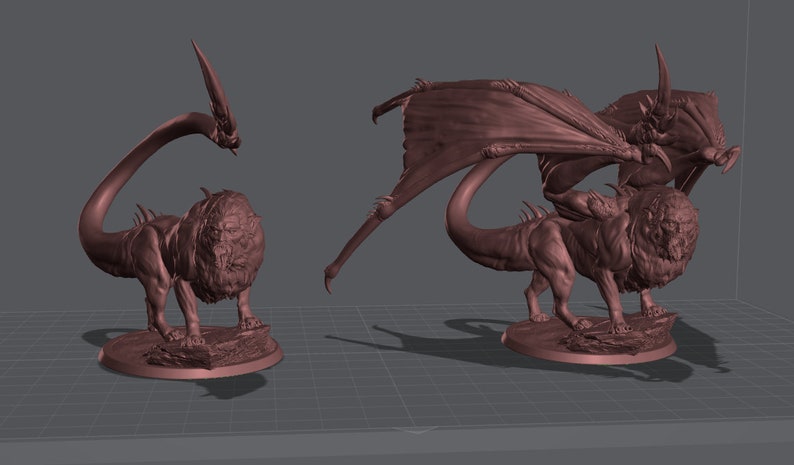 Manticore | Rescale Miniatures | Miniature | Resin | 3D Printing ...