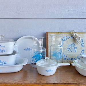 Cornflower Blue Vintage Corelle 18-piece Casserole Set - Etsy
