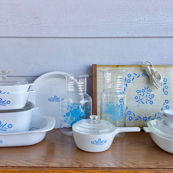 Corning Ware Blue Cornflower Casserole - Etsy