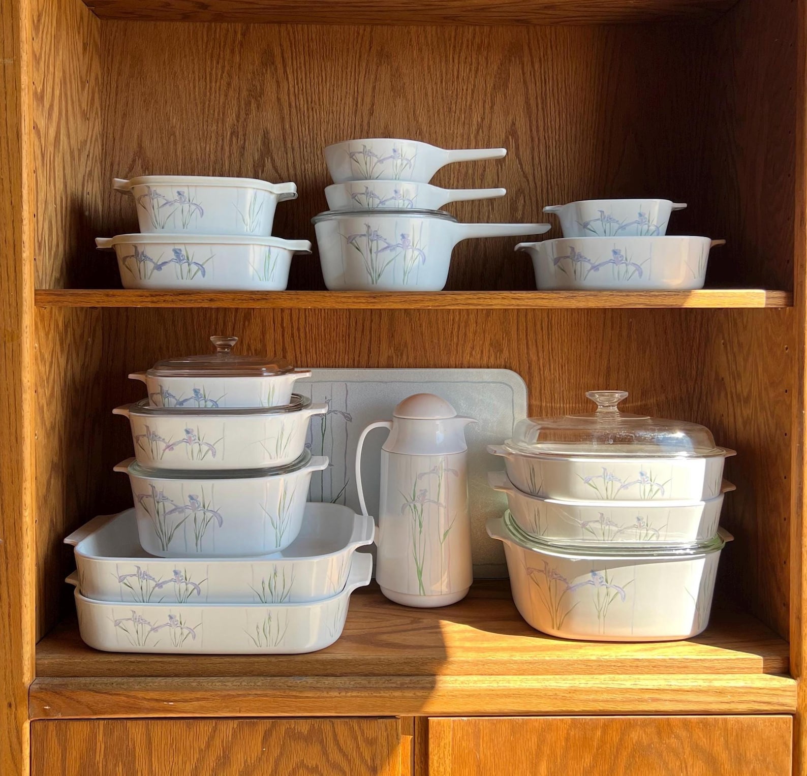 Vintage Corning Ware Shadow Iris Set of 24 - Etsy