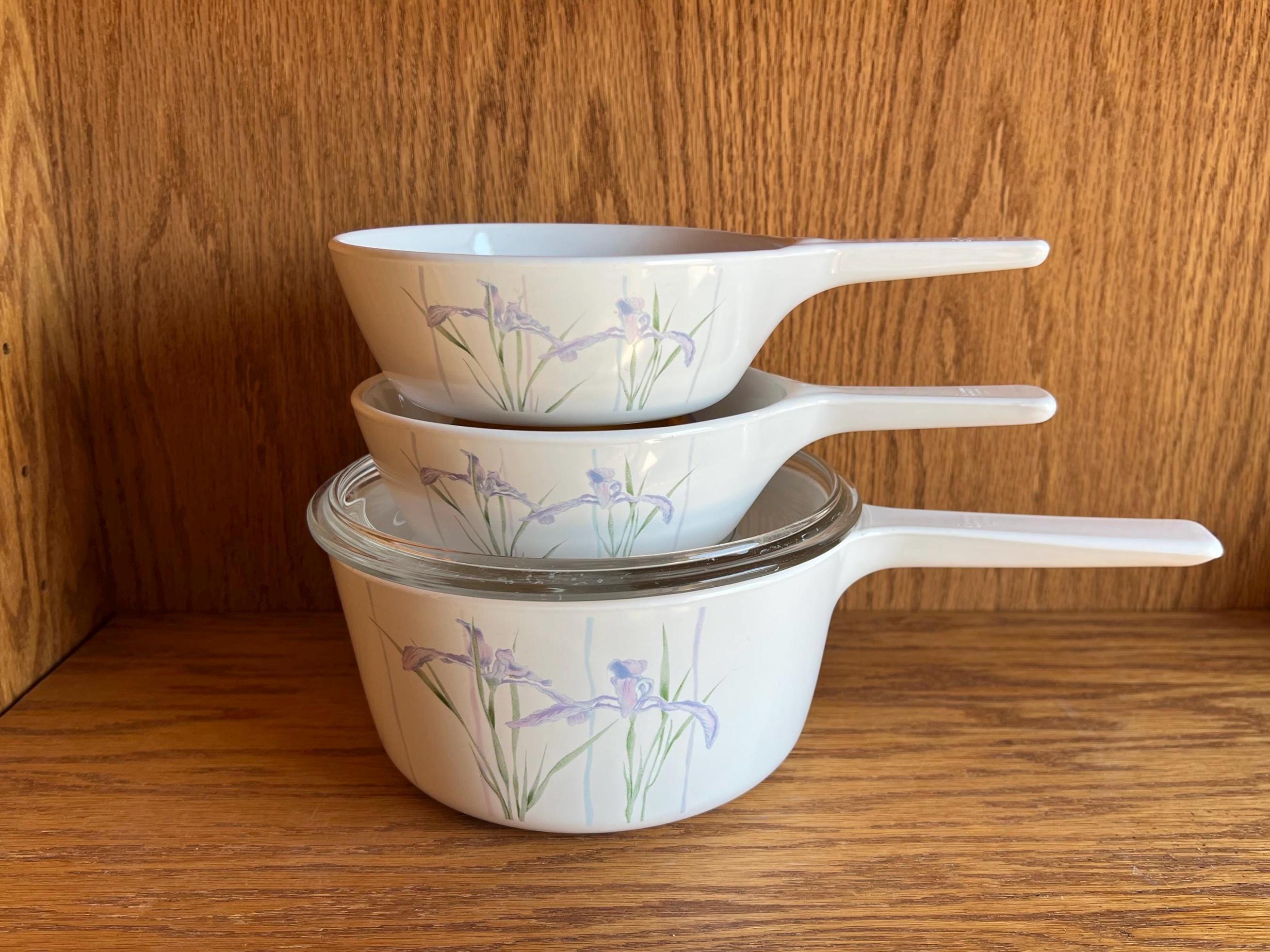 Vintage Corning Ware Shadow Iris Set of 24 - Etsy