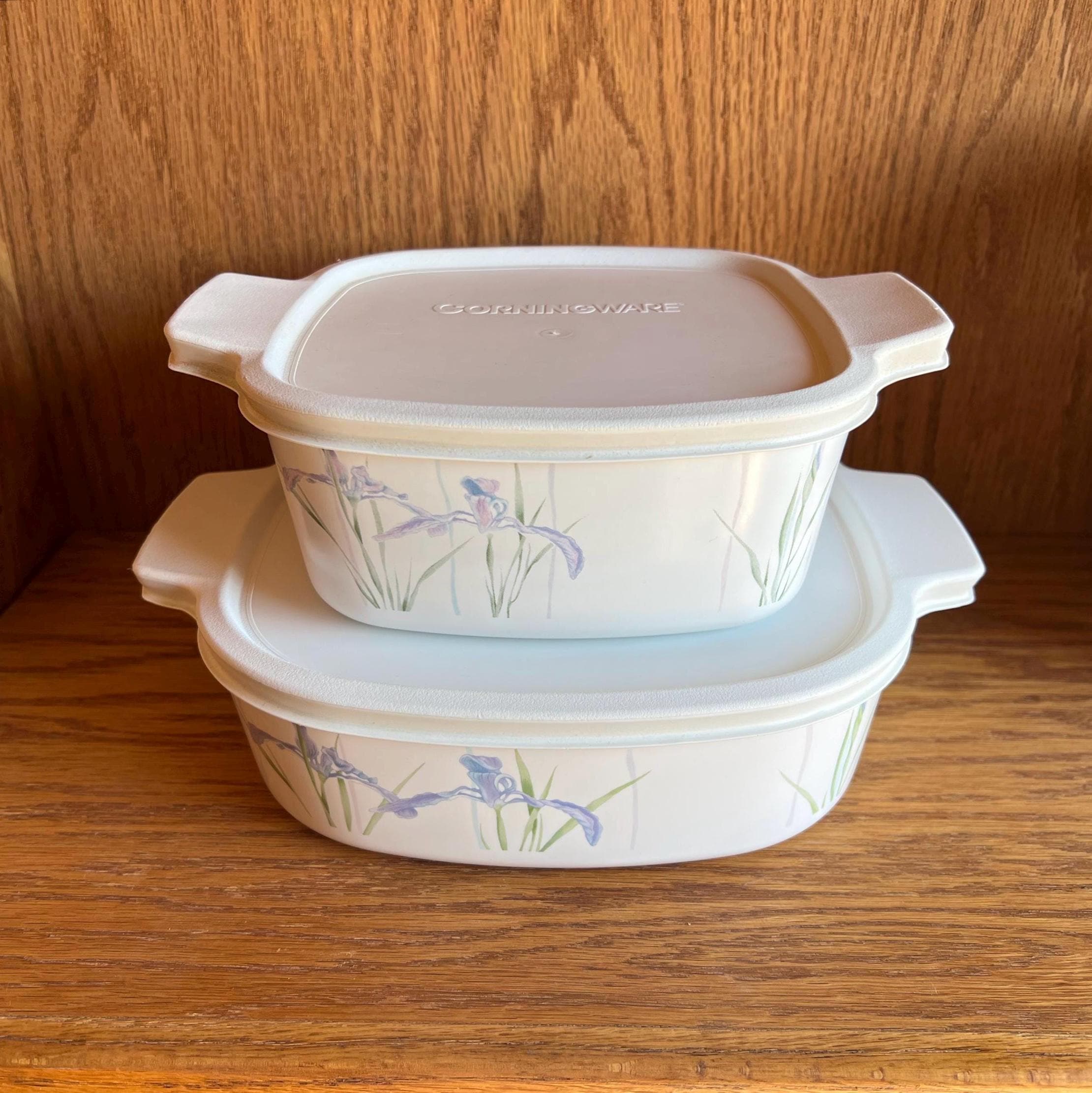 Vintage Corning Ware Shadow Iris Set of 24 - Etsy