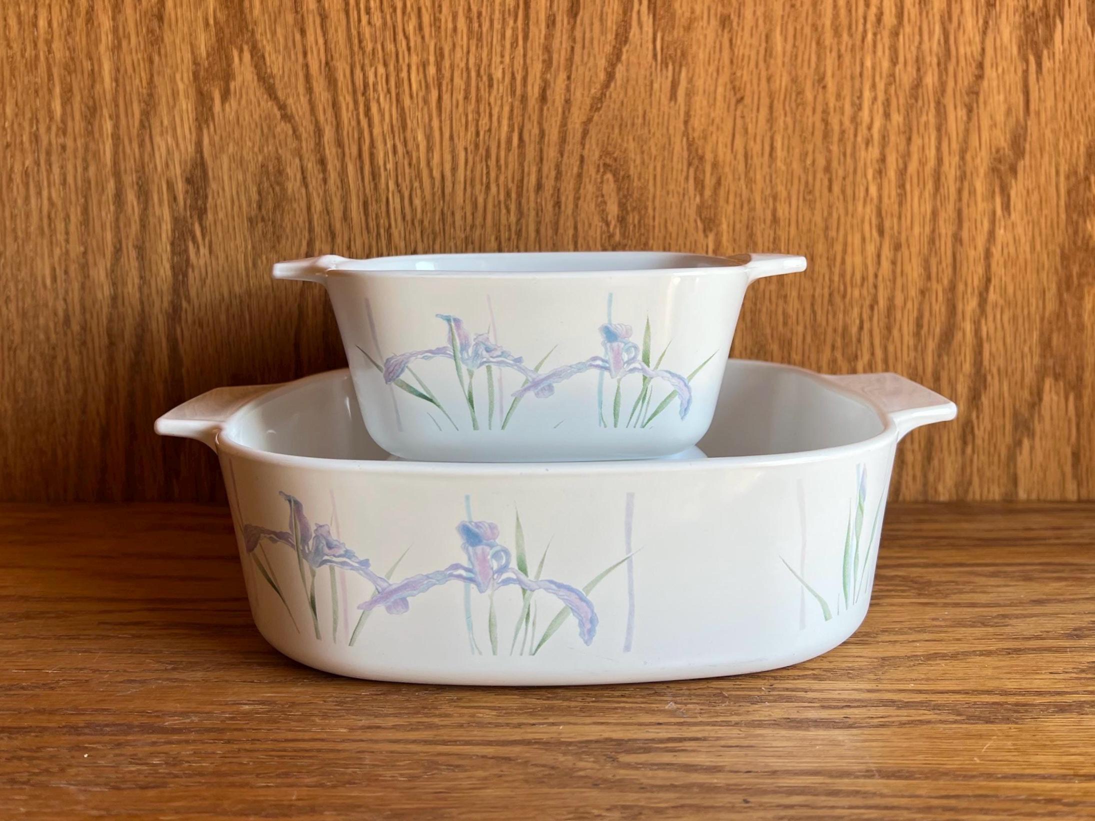 Vintage Corning Ware Shadow Iris Set of 24 - Etsy
