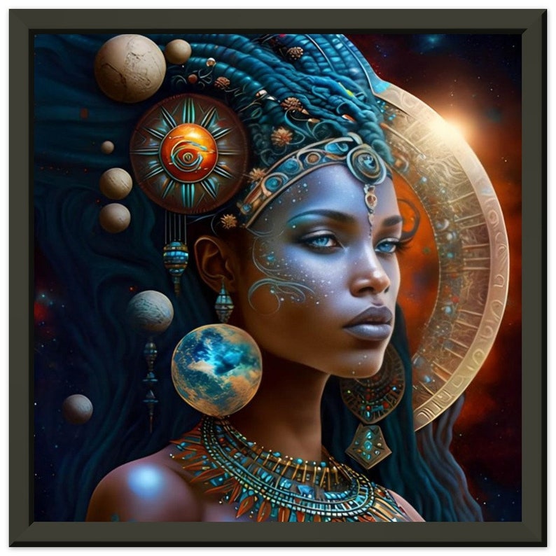 Gorgeous Taino Goddess Framed Poster Authentic Boricua Wall Art Décor ...