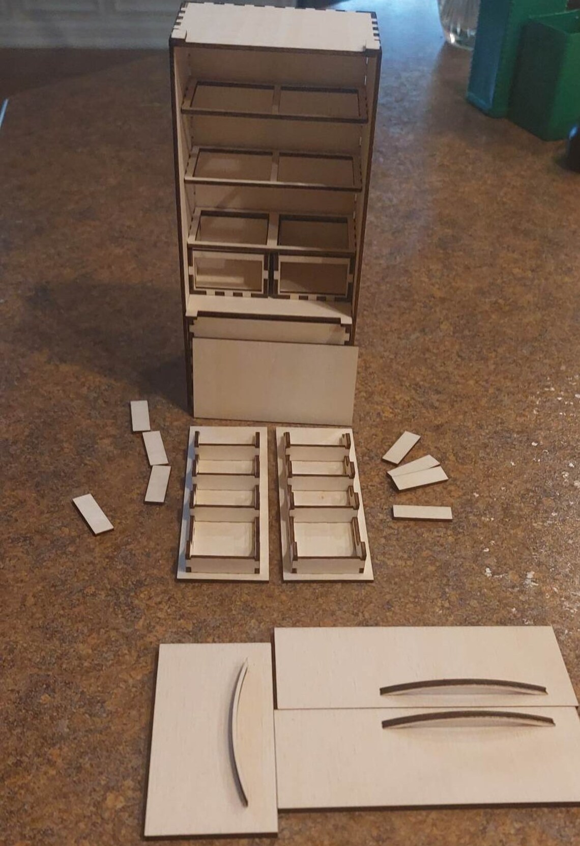 DXF, SVG Miniature 1:12 Laser Cutting Fridge File - Instant Digital ...