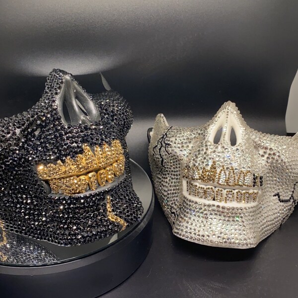 Half Skull Mask - Etsy