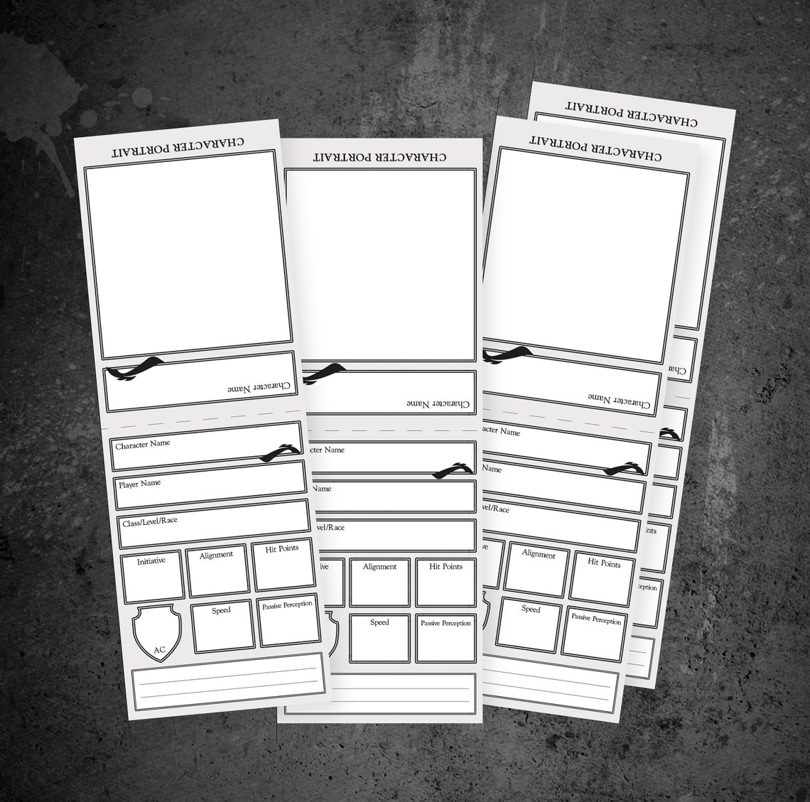 Character Initiative Tracker Tents for D&D - Printable Tent Sheet ...