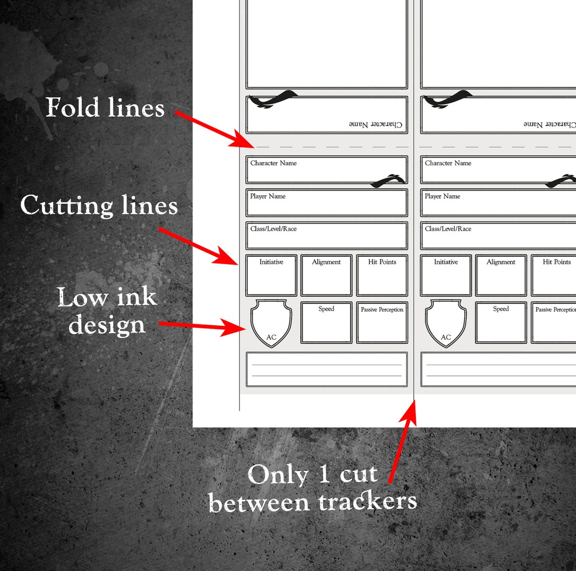 Character Initiative Tracker Tents for D&D - Printable Tent Sheet ...