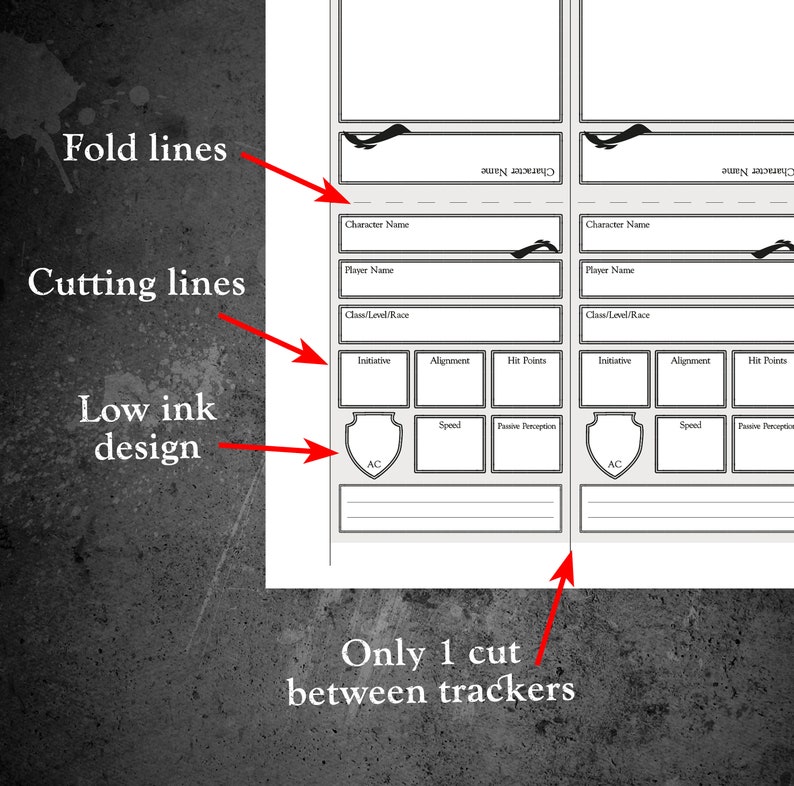 Character Initiative Tracker Tents for D&D - Printable Tent Sheet ...