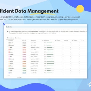 Digital Student Tracker | Notion Template | Academic & Lesson Planning ...