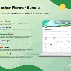 Digital Classroom Manager | Notion Template | Academic & Lesson Planning | Digital Teacher ...