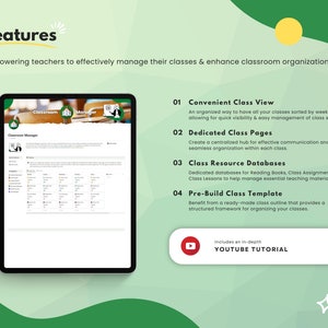 Digital Classroom Manager | Notion Template | Academic & Lesson Planning | Digital Teacher ...