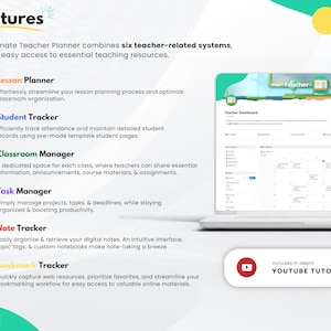 Digital Teacher Planner | Notion Template | Academic & Lesson Planning ...