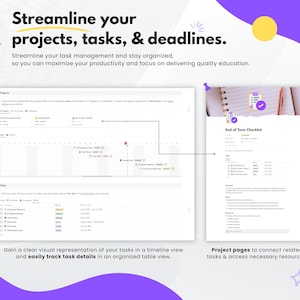 Digital Teacher Planner | Notion Template | Academic & Lesson Planning ...