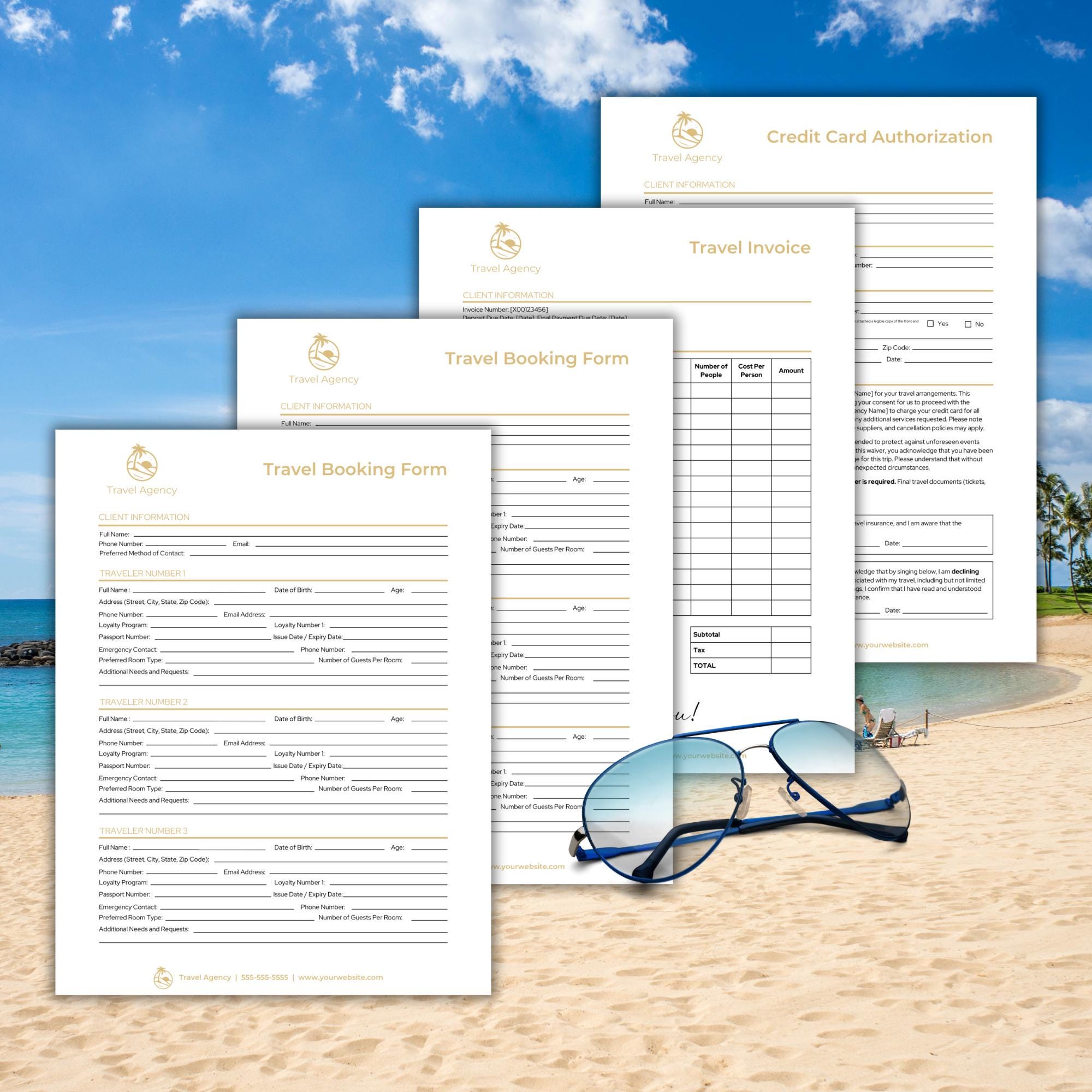 Editable Travel Agent Forms, Travel Intake Form, Travel Quote Form ...
