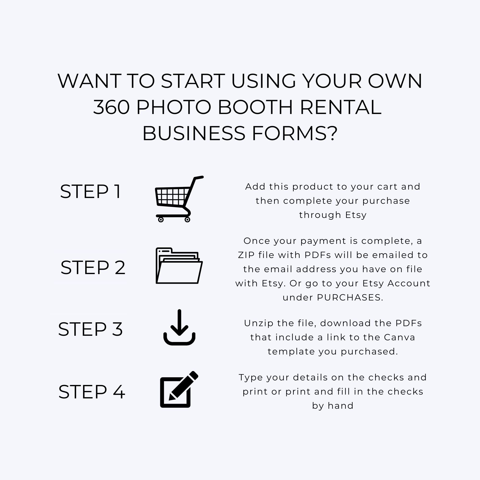 Invoice Template Price List Order Form Photobooth Invoice Photo Booth ...