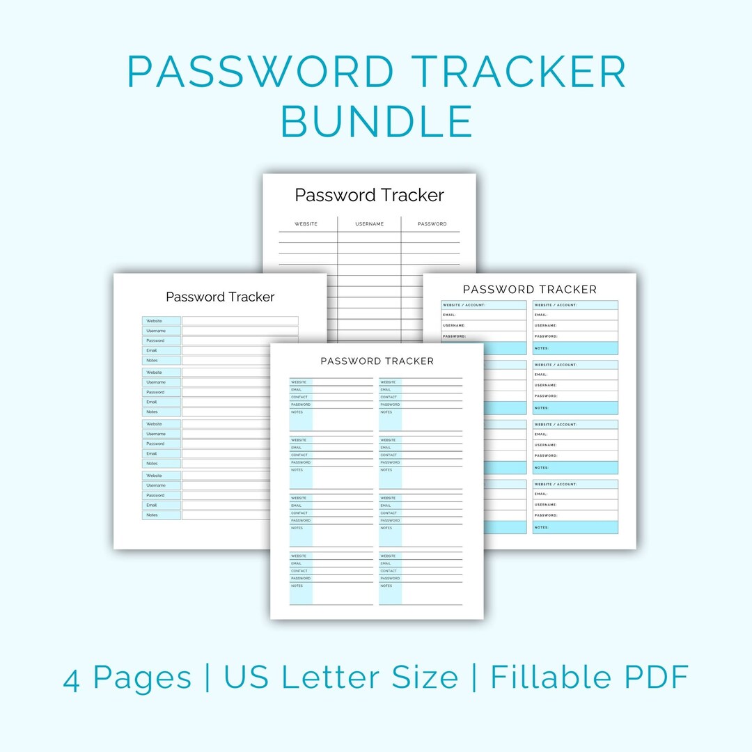 Password Keeper Login to My Account Password Tracker Password Log ...
