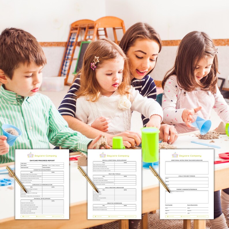 Child Progress Report, Early Childhood Report, Daycare Progress Report ...