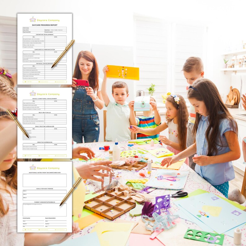 Child Progress Report, Early Childhood Report, Daycare Progress Report ...