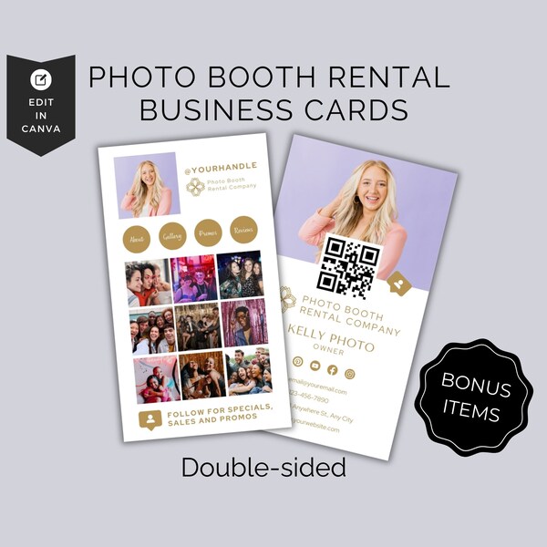360 Photo Booth Business Card | Business Cards for Photo - Etsy