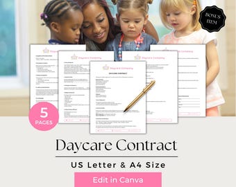 Daycare Contract - Etsy
