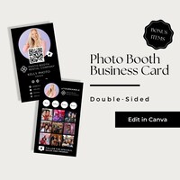 360 Photo Booth Business Card Template: DIY Canva Design (digital ...