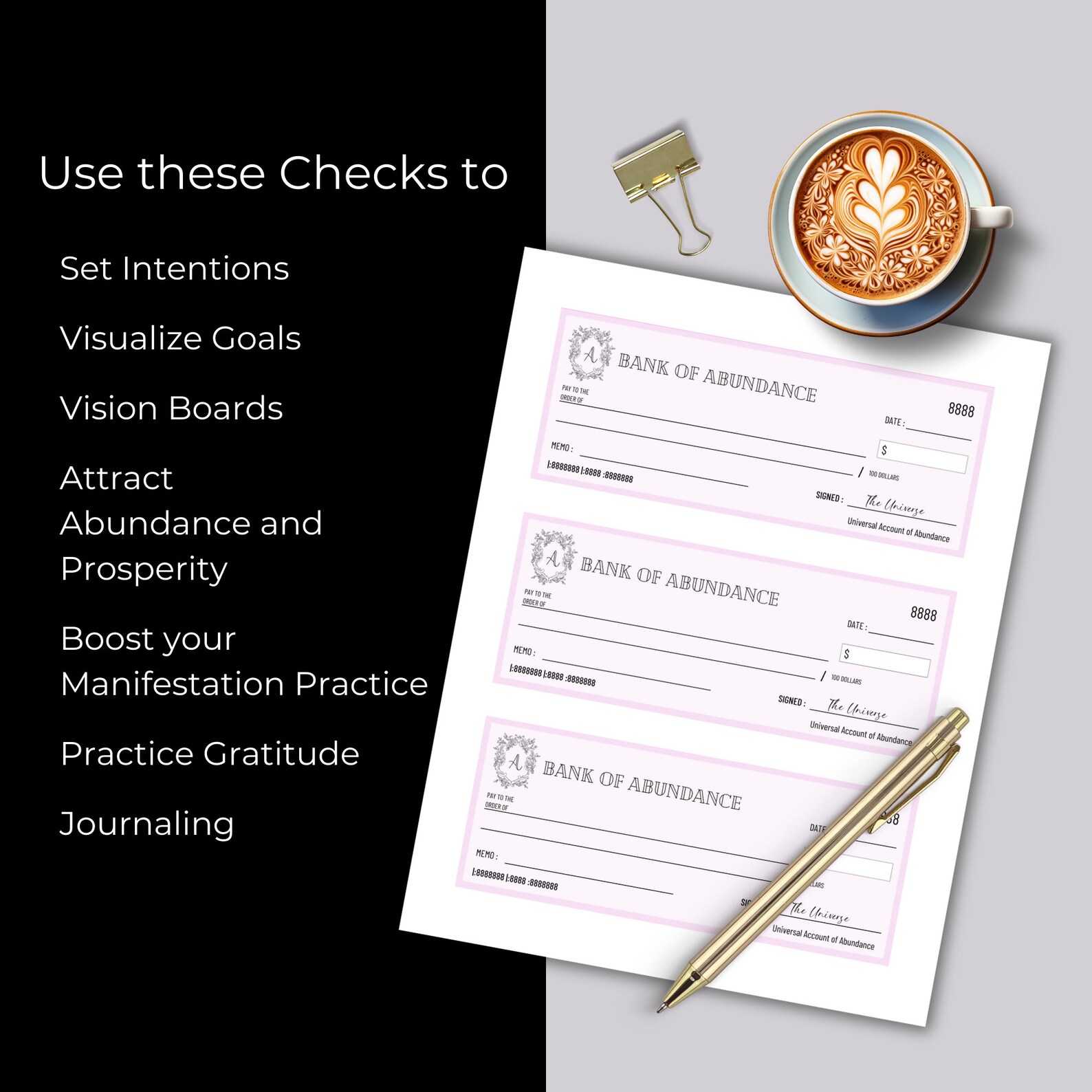 Blank Check | Prosperity Check | Abundance Secrets | Money ...