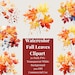 Set of 20 Watercolor Fall Leaves Clipart, Autumn Clipart, Fall Clipart ...