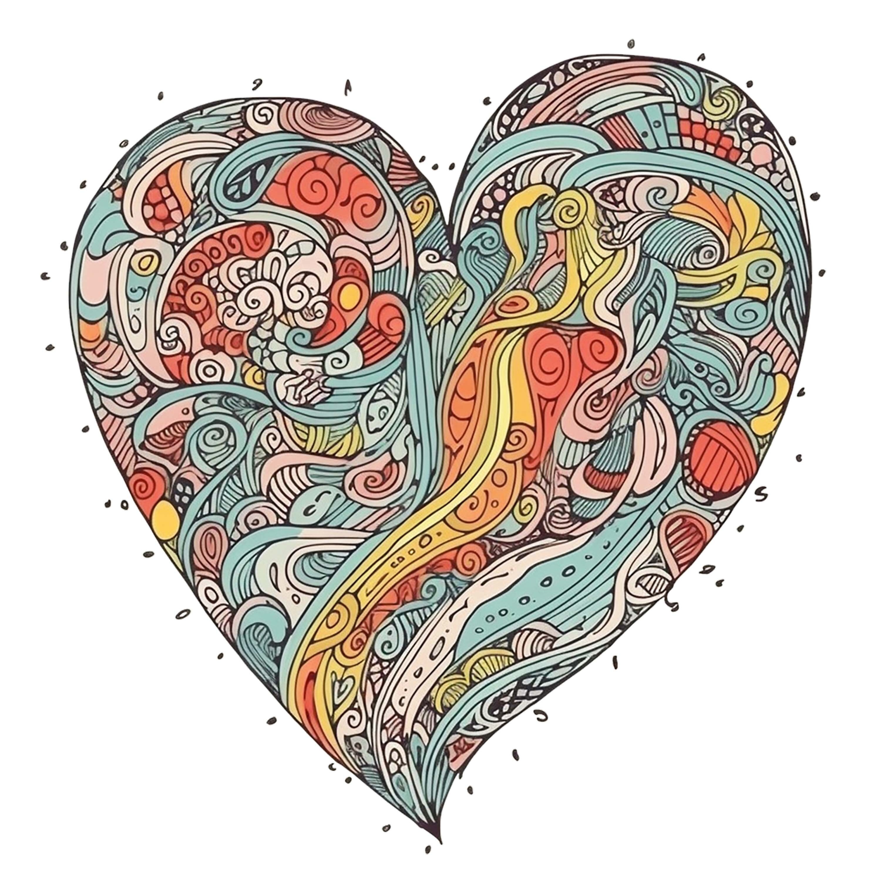 8 Files, Heart Svg Bundle, Heart Svg, Hand Drawn Heart Svg, Heart Svg ...