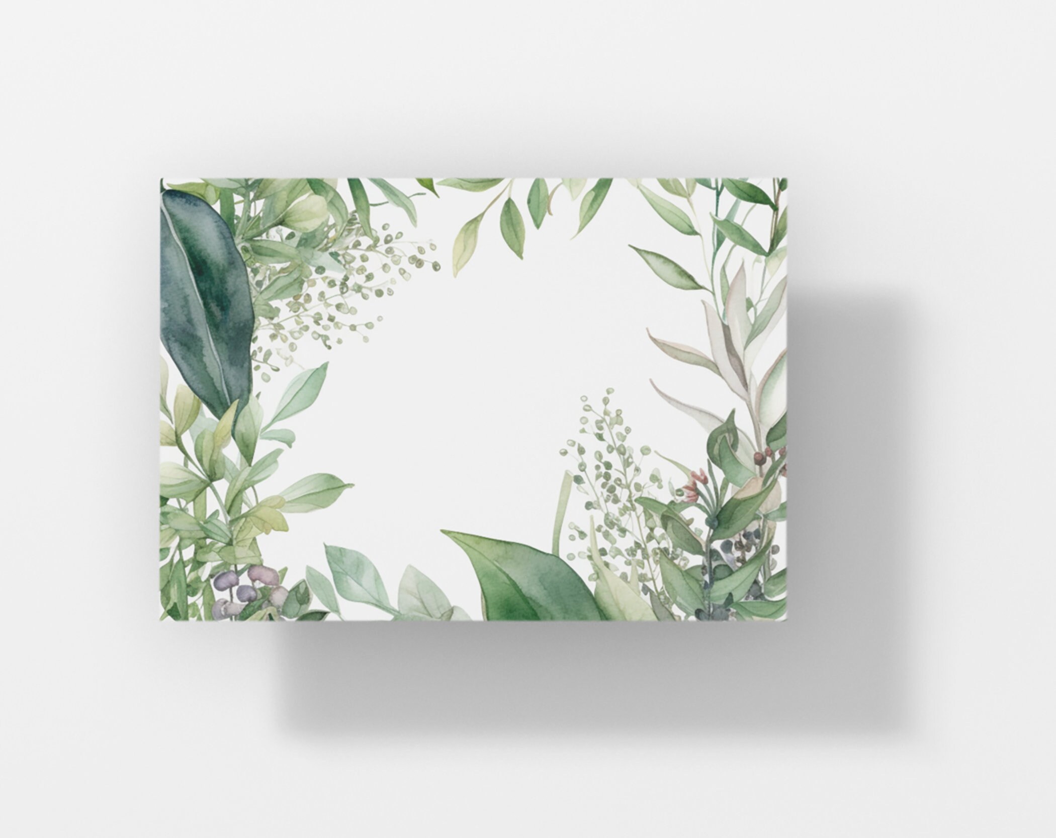 30 File Bundle Greenery Watercolor Clipart Greenery Bundle - Etsy